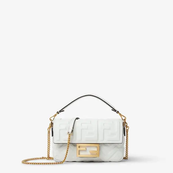 Fendi Baguette® Mini Leather Bag - [white]